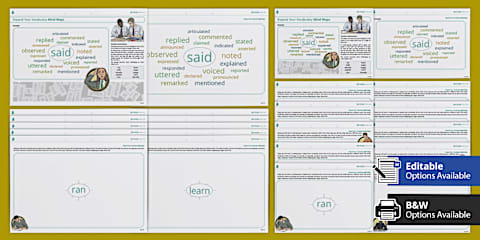Word Clines Activity Pack