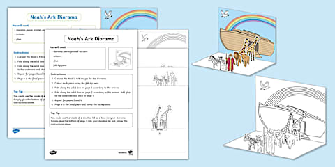 Noah's Ark Counting in 2s Display Poster