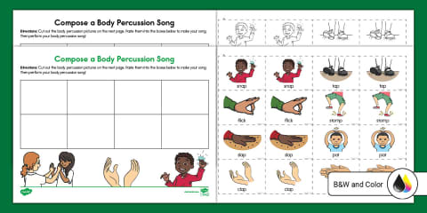 Composing Body Percussion Patterns Resource Pack