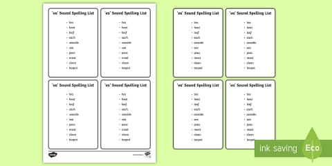 oa Sound Word List