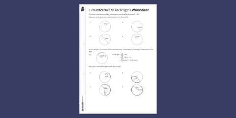 Arc length and Sector Area Problem Solving