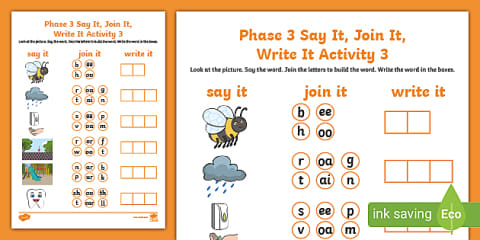 Phase 3 Say It, Join It, Write It Activity Pack