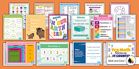 Maths Learning Wall Display Image