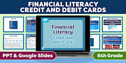 Seventh Grade Financial Literacy Introduction PowerPoint & Google Slides