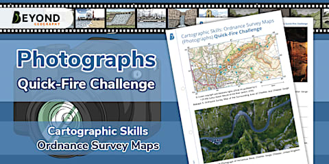 River Features and Ordnance Survey Maps Matching Cards