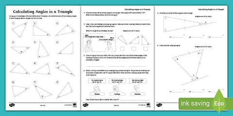 Calculating Angles in a Right Angled Triangle