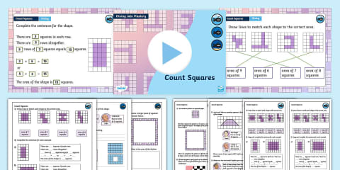 Measurement: Area – Counting Squares (Ages 8 - 9)