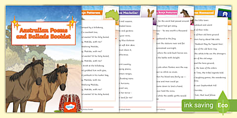 Australian Poetry PowerPoint Features and Examples