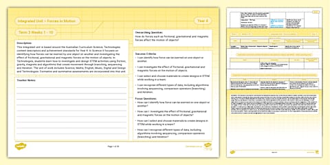 STEM IU Yr 4 Forces in Motion Assessment Rubric