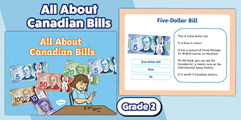 Counting Canadian Coins and Bills Up to $200 Activity