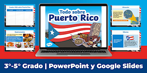 A Peek At Puerto Rico Infographic for 3rd-5th Grade