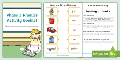 Phase 3 Phonics Picture Worksheets