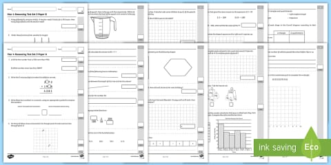 Year 5 Maths Reasoning Test Set 3 Assessment Pack and Analysis Grid