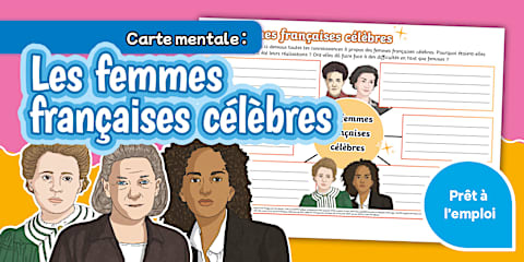 Modèle d'écriture hexagonal : Les femmes françaises inspirantes