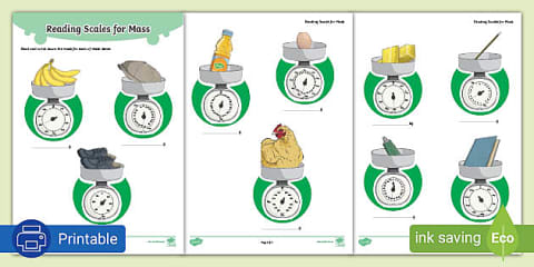 Reading Scales Worksheet - Maths - KS2 - Twinkl