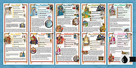 Greek Mythology Prometheus and the Fire Differentiated Reading ...
