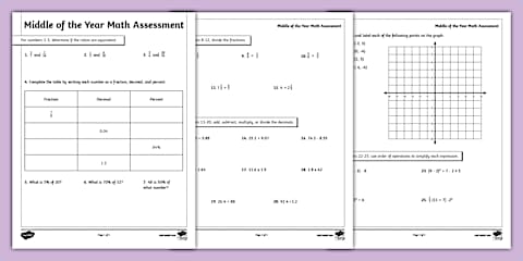 Sixth Grade Math Practice Test | Florida FAST PM3 Test Prep