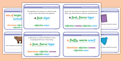 Year 2 Use Expanded Noun Phrases Lesson Ideas and Resource Pack PowerPoint