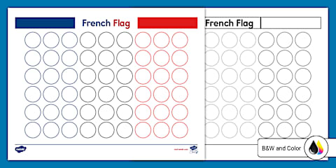 Bastille Day Colouring Bookmarks