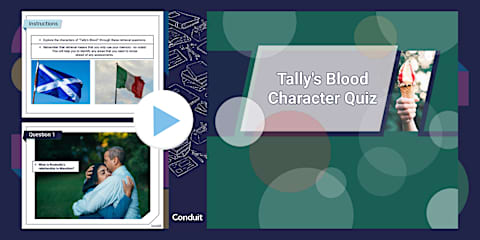 Tally's Blood Family Tree Display Poster