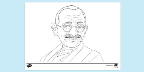 Mahatma Gandhi Fact File Template