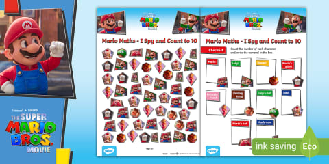 Super Mario Bros.: Mario Maths – Times Tables Worksheets Pack