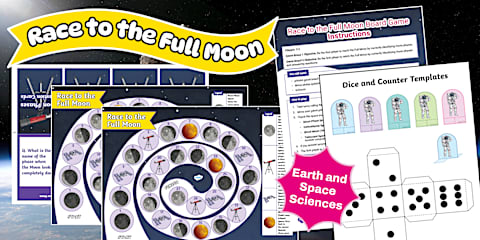 Phases of the Moon Interactive Matching Game