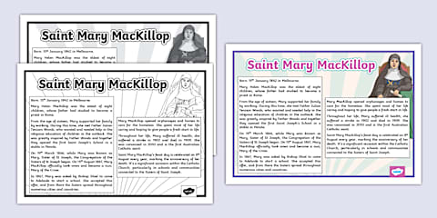 Mary MacKillop Josephite Emblem Infographic