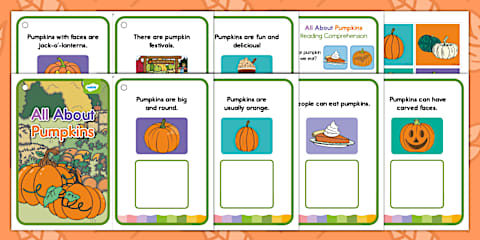 All About Pumpkins Mini Book for K-2nd Grade