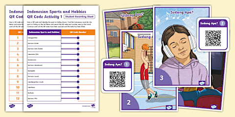 QR Code Hunt - Indonesian Hobbies
