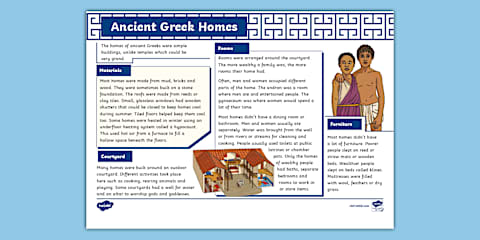 Ancient Greece Fact File Cards Template