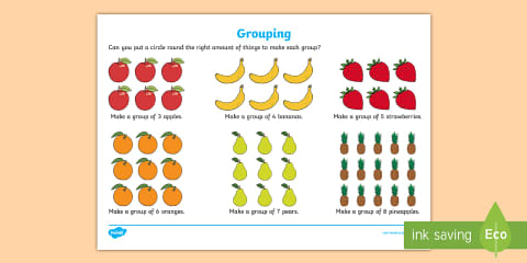 Making Groups of Two Worksheet
