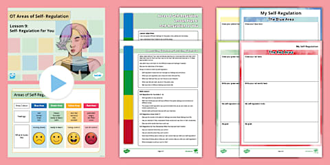 Dinosaur-Themed Areas of Self-Regulation Pack