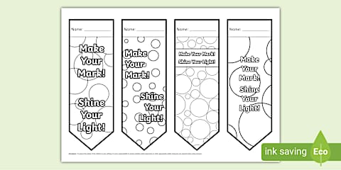 Dot Day: Make Your Mark Frame Template