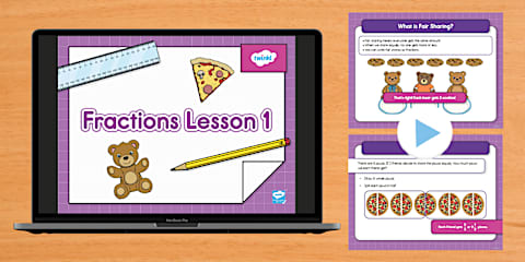 Grade 3 Introduction to Fractions PowerPoint
