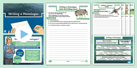 Creating a Monologue Activity Sheets