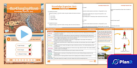 Year 5 Science Our Changing Planet Assessment Pack