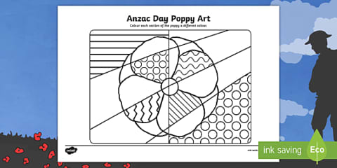 Anzac Day Silhouette Craft Activity