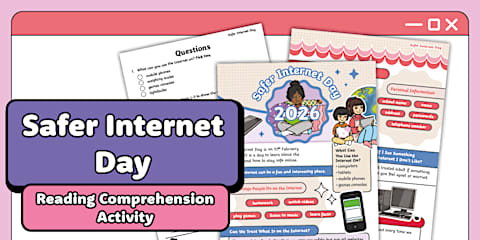 LKS2 Safer Internet Day Reading Comprehension Activity