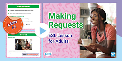 ESL Making Requests Worksheet [Adults, A1]