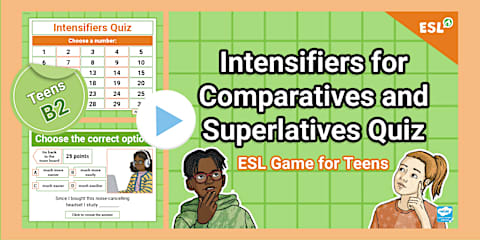 ESL Degrees of Comparison Quiz Game [Teens, A2-B1]