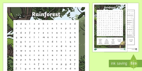 Jungle and Rainforest Cutting Skills Activity