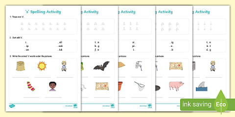 Phonics Phase 3 Spelling Activity