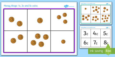 Money Bingo (Euro) 1c And 10c Coins