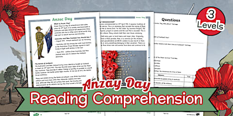 Anzac Day Reading Comprehension
