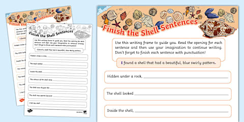 Writing Prompt: Finish the Shark Sentences