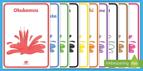 Umzimba wami amakhadi - Body Part Cards (isiZulu)