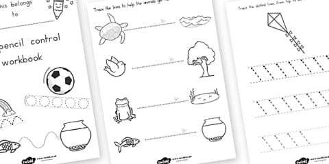 Animals Handwriting Practice Worksheet