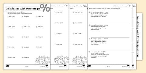 Equivalency Between Common Fractions, Decimals and Percentages Activity ...