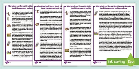 Aboriginal Land Management Worksheet Booklet | Primary